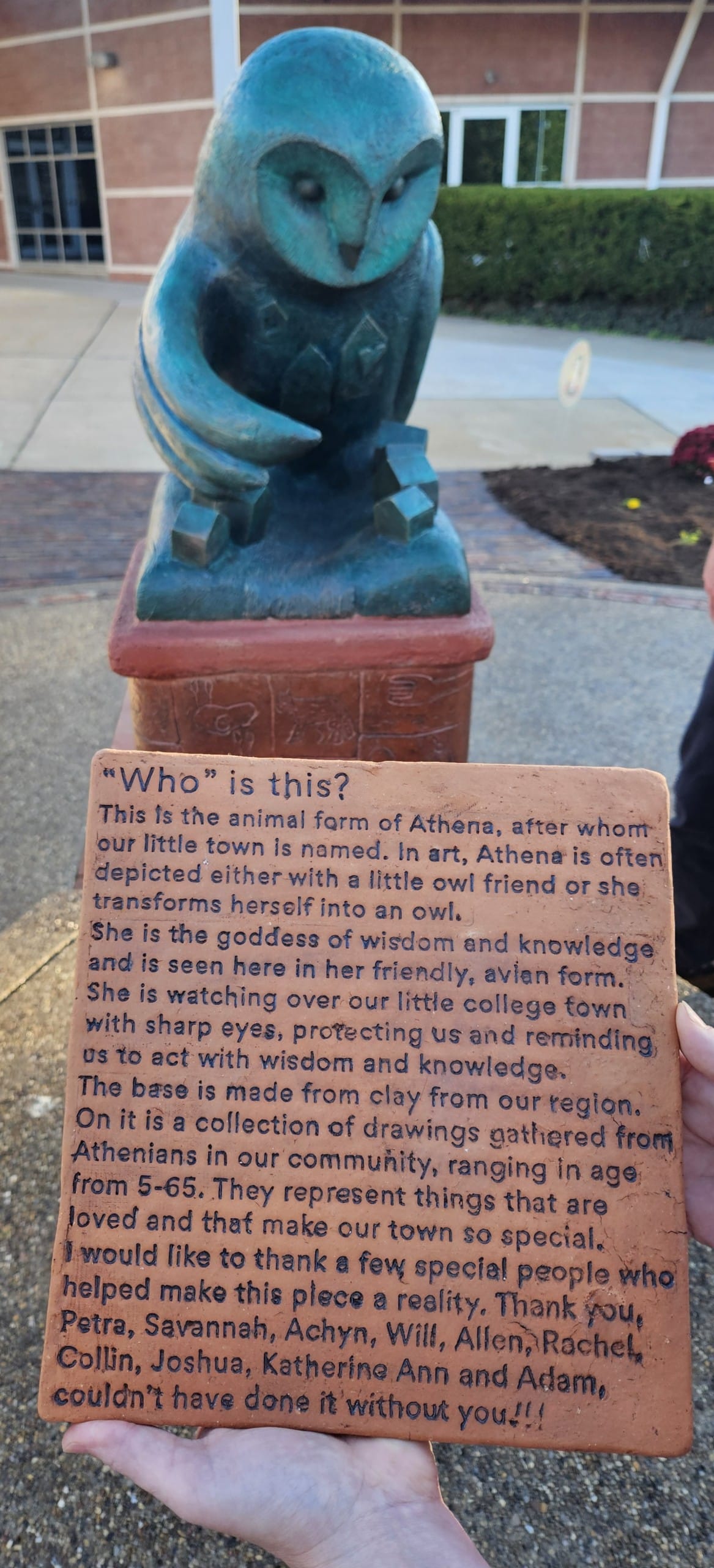 Sculpture dedicated during community center 25th anniversary event ...